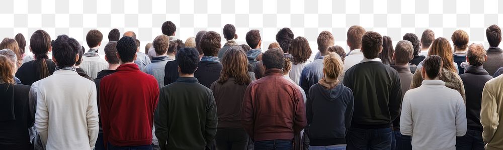 PNG Rear view crowd people | Free PNG - rawpixel