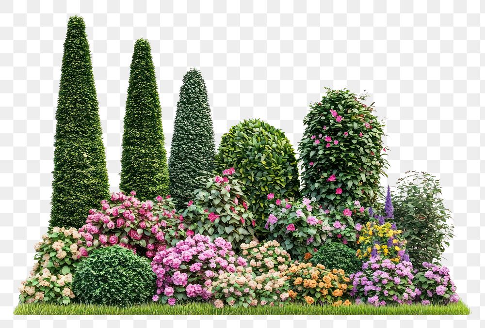 PNG Garden flower colorful nature. | Free PNG - rawpixel