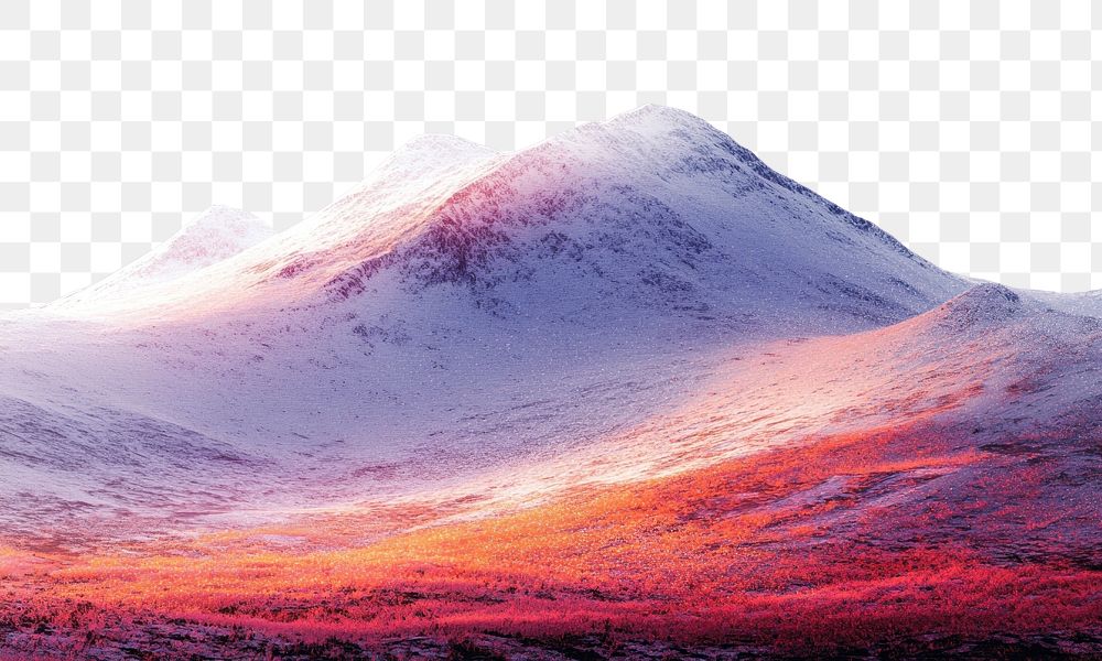 PNG Mountain range landscape sunrise | Free PNG - rawpixel