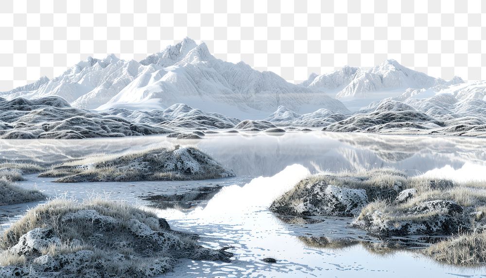 PNG Winter tundra landscape nature | Free PNG - rawpixel