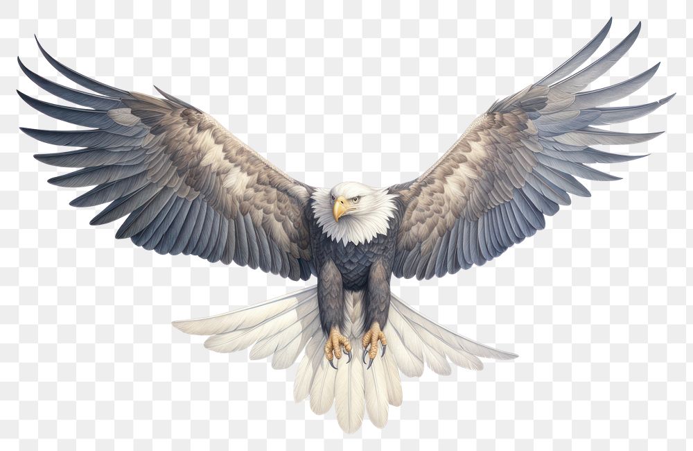 PNG Bald Eagle spreading wings | Free PNG - rawpixel