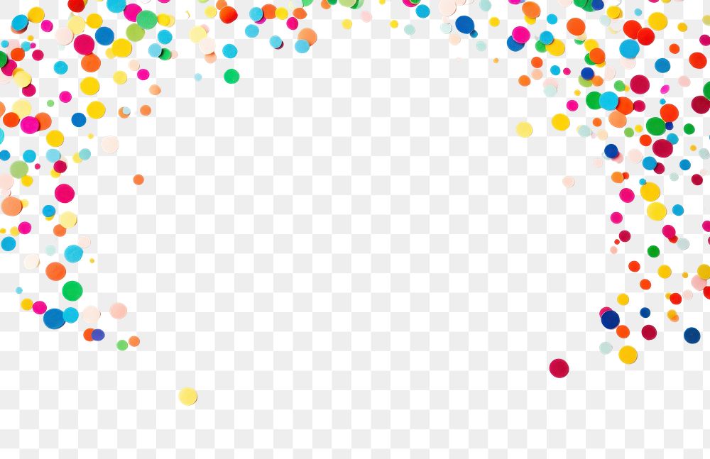 Confetti Borders Elements | Photo PNGs on Transparent Background - rawpixel