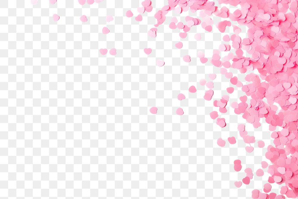 PNG Pink confetti border background | Free PNG - rawpixel