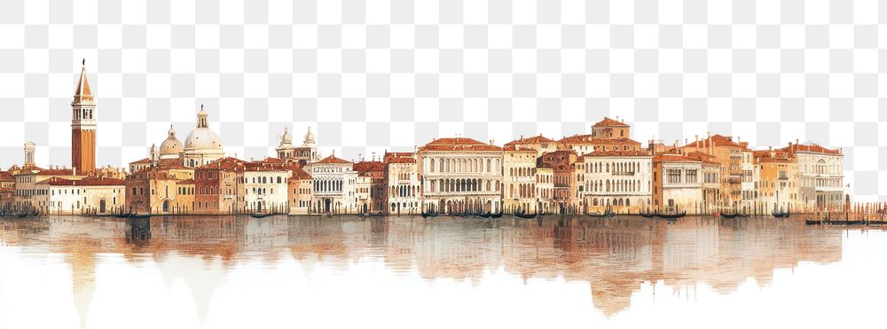 PNG Venice city borders architecture | Free PNG - rawpixel