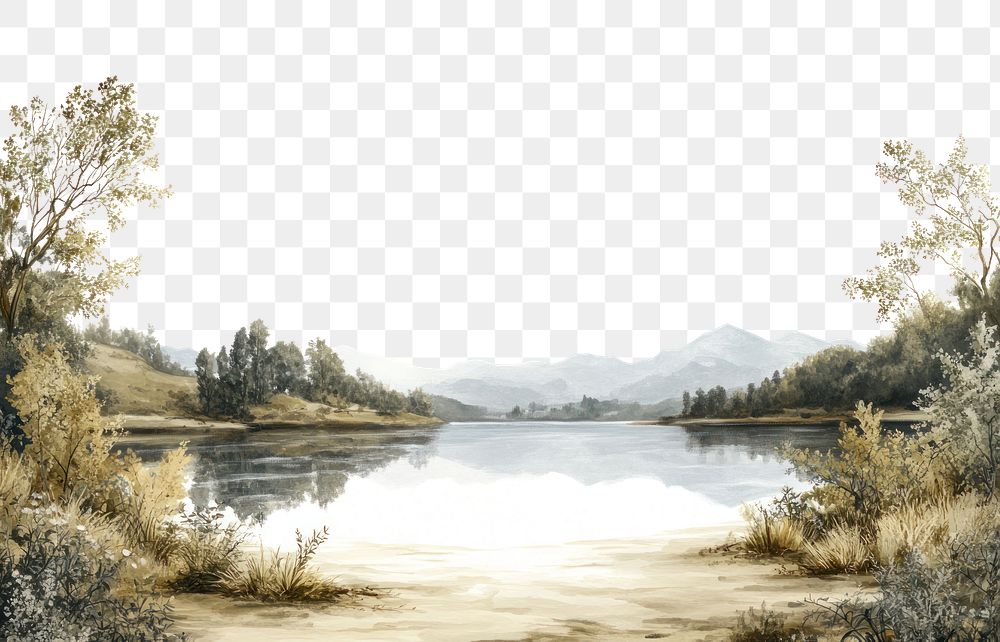 PNG Lake borders lake background | Free PNG - rawpixel