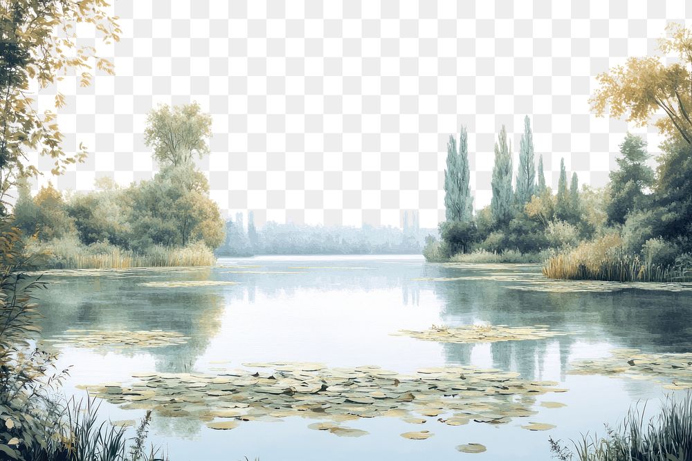 PNG Lake borders lake landscape | Free PNG - rawpixel