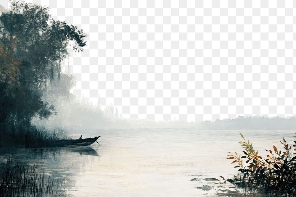 PNG Thames river borders painting | Free PNG - rawpixel