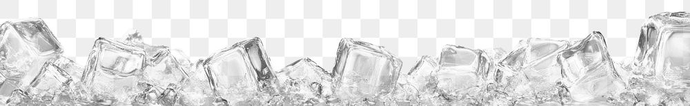 PNG Ice cubes border ice | Free PNG - rawpixel