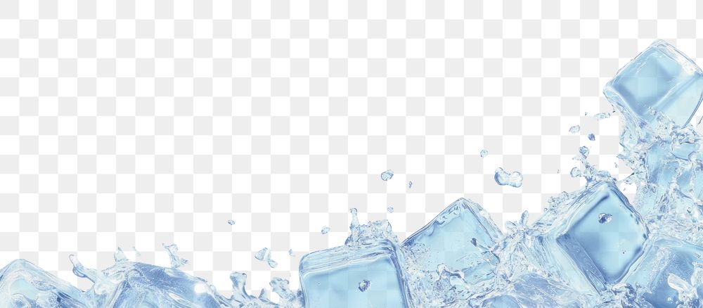PNG Ice cubes border ice | Free PNG - rawpixel