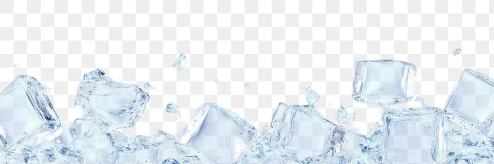 PNG Frozen Ice cubes border | Free PNG - rawpixel