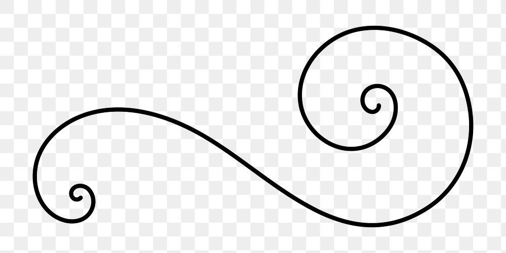PNG Elegant decorative swirl design | Free PNG - rawpixel