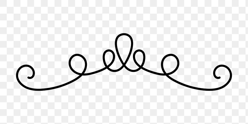 PNG Elegant decorative swirl design | Free PNG - rawpixel