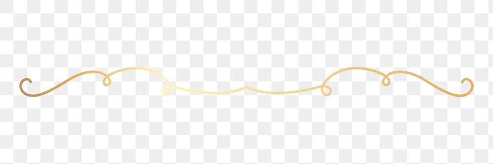 PNG Elegant gold decorative divider | Free PNG - rawpixel