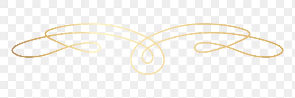 PNG Elegant gold decorative flourish | Free PNG - rawpixel