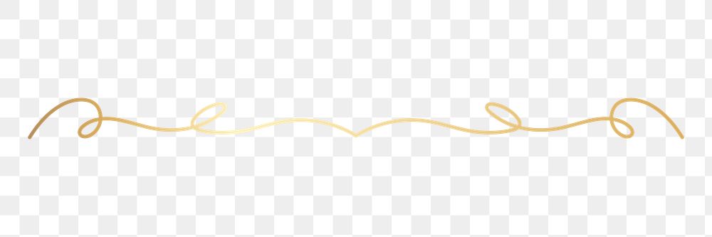 PNG Elegant gold decorative divider | Free PNG - rawpixel