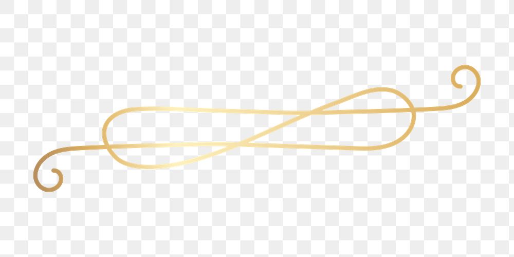 PNG Elegant gold decorative flourish | Free PNG - rawpixel