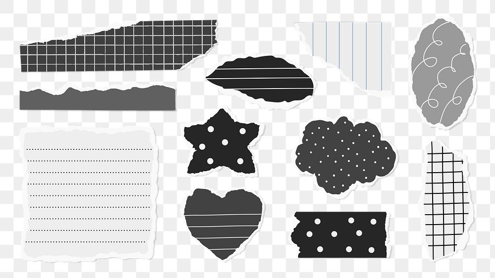 PNG Trendy torn paper shapes | Free PNG - rawpixel