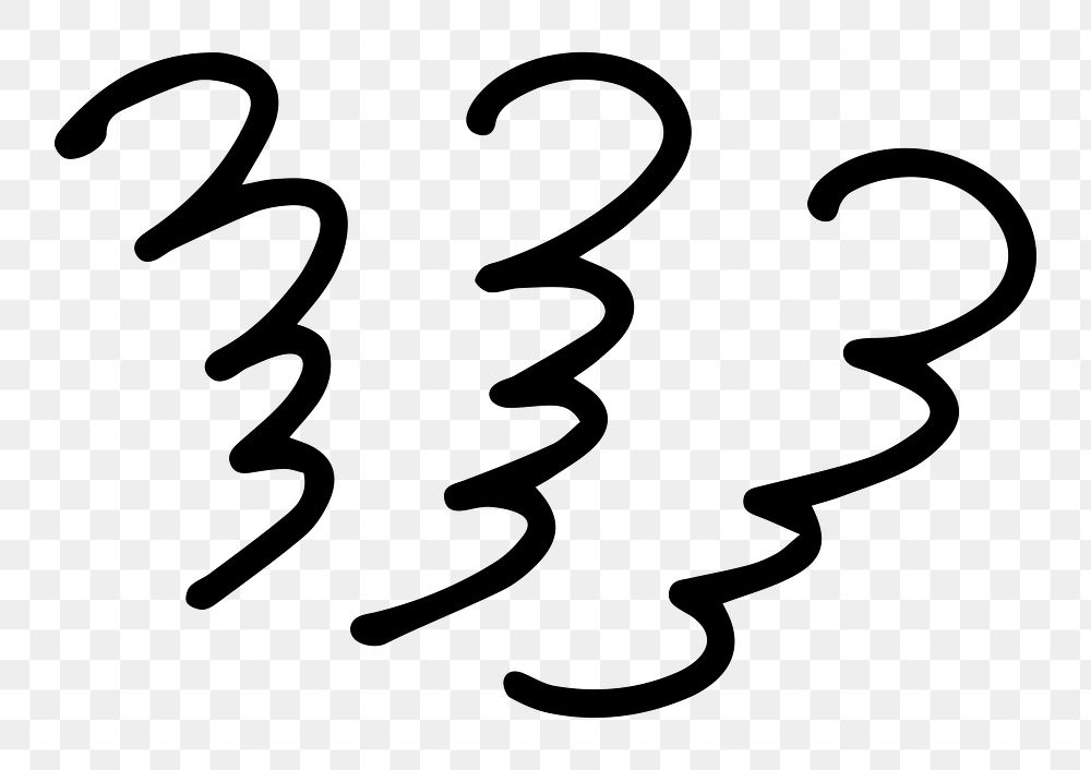 PNG Abstract squiggly lines minimalist, | Free PNG - rawpixel