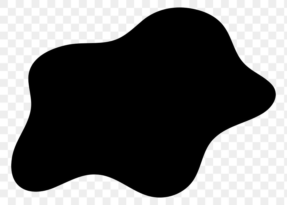 PNG Abstract organic shape silhouette, | Free PNG - rawpixel