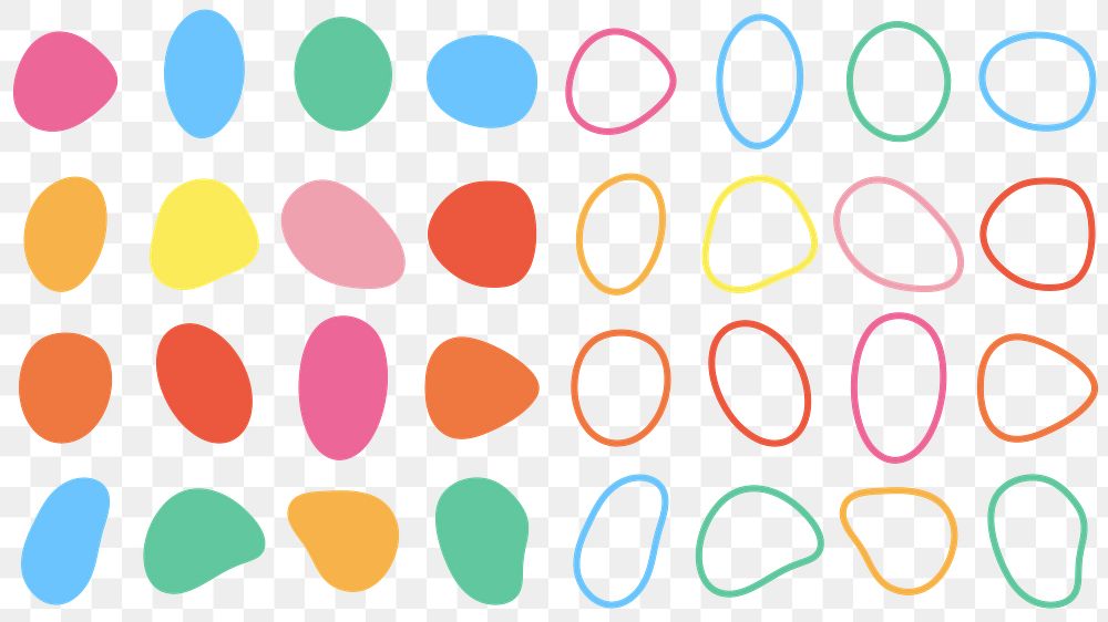 PNG Colorful abstract shapes pattern, | Premium PNG - rawpixel