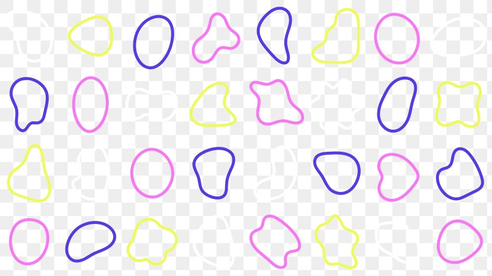 PNG Colorful abstract shapes pattern, | Premium PNG - rawpixel