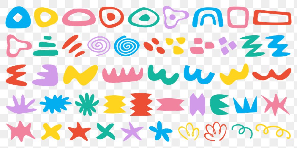 PNG Colorful abstract geometric shapes | Premium PNG - rawpixel