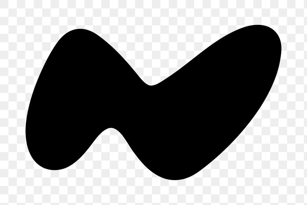 PNG Abstract organic black shape | Free PNG - rawpixel