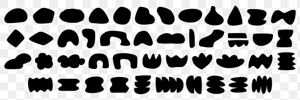 PNG Abstract geometric black shapes | Premium PNG - rawpixel