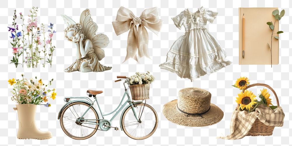 PNG Vintage Cottagecore charm garden | Premium PNG - rawpixel