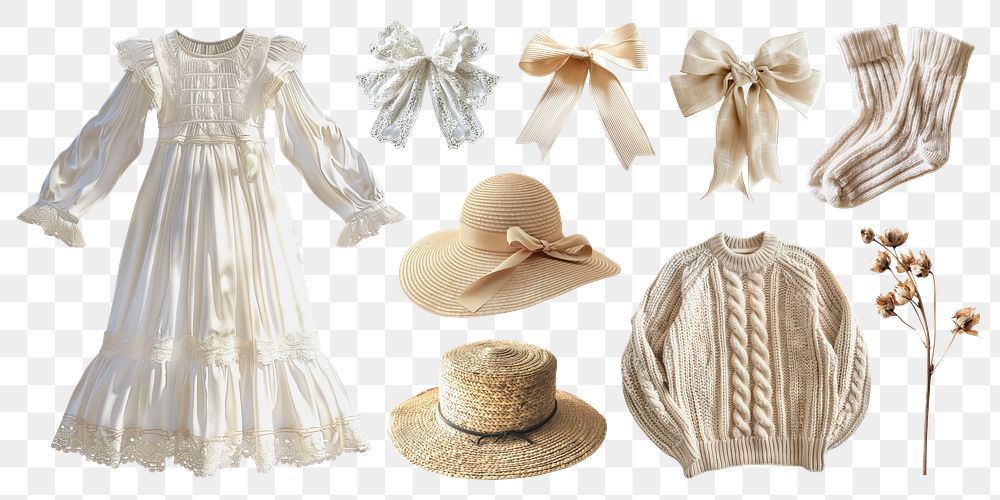 PNG Vintage Cottagecore clothing accessories | Premium PNG - rawpixel