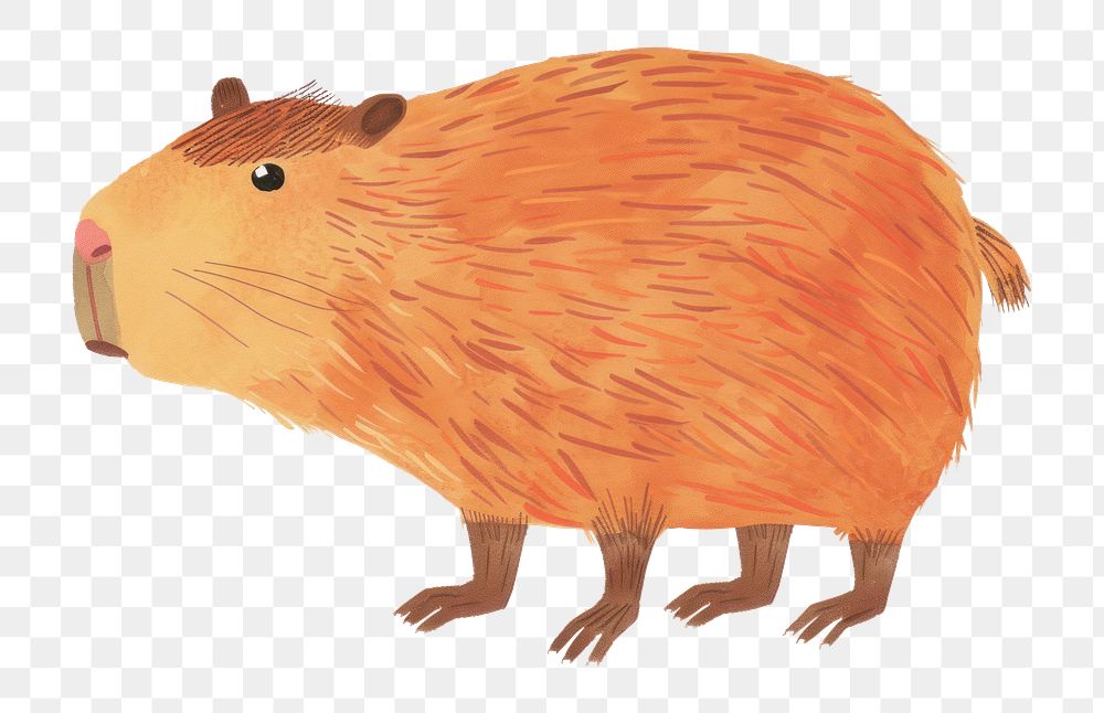 PNG Capybara illustration wildlife capybara. | Free PNG - rawpixel