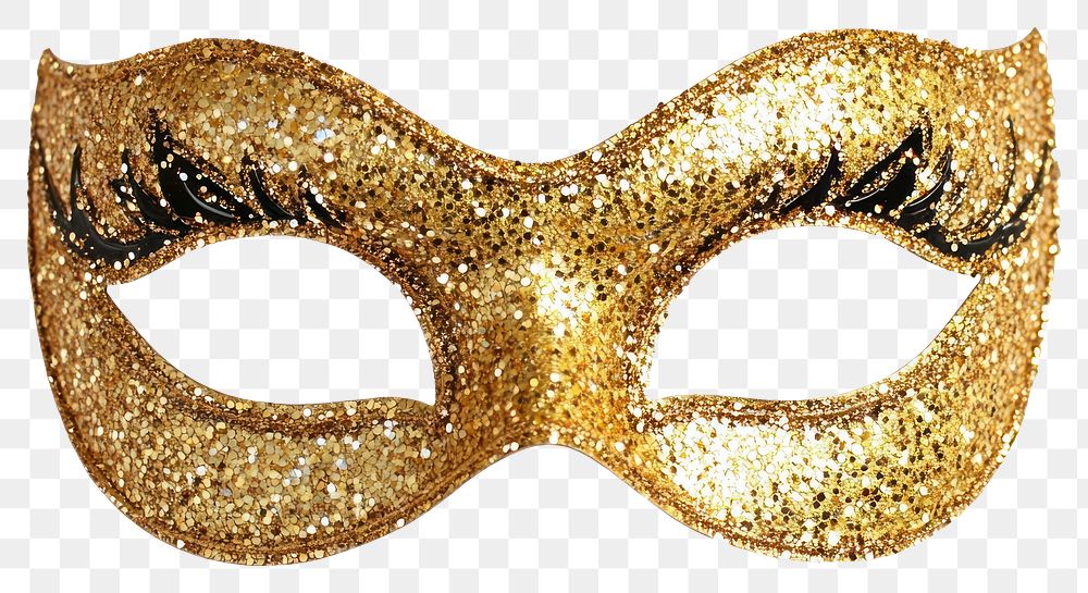PNG Gold glitter masquerade mask | Free PNG - rawpixel