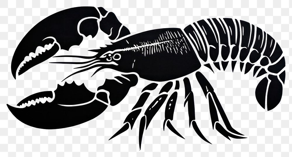 PNG Lobster wood block print | Free PNG - rawpixel