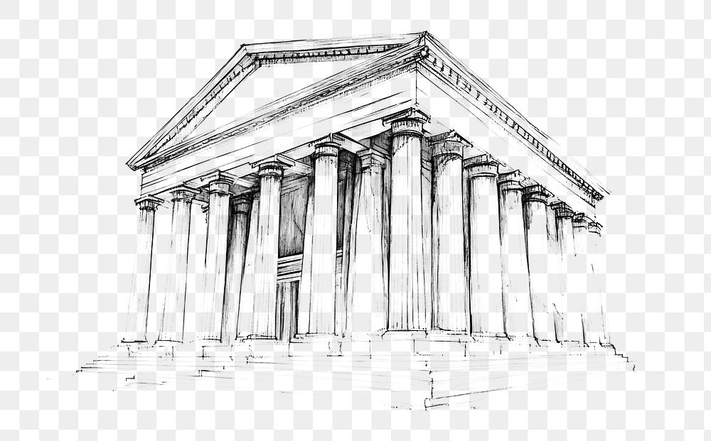 PNG Classical Architecture drawing sketch | Free PNG - rawpixel