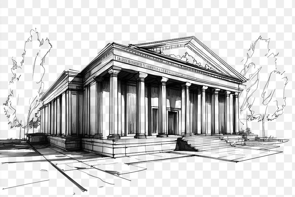 PNG Classical Architecture drawing sketch | Free PNG - rawpixel
