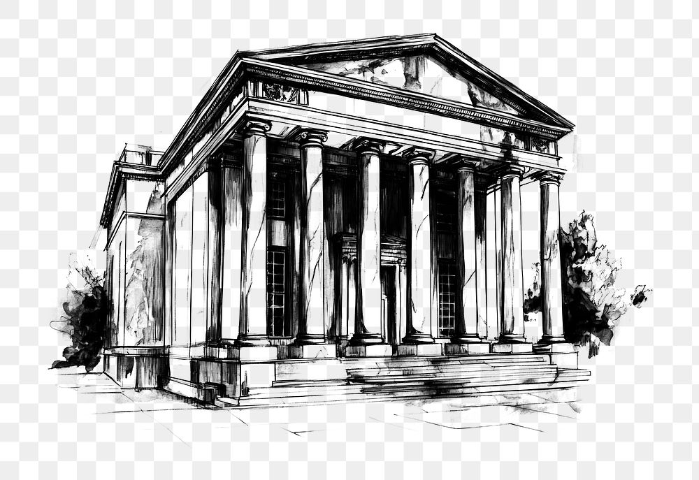 PNG Classical Architecture drawing sketch | Free PNG - rawpixel