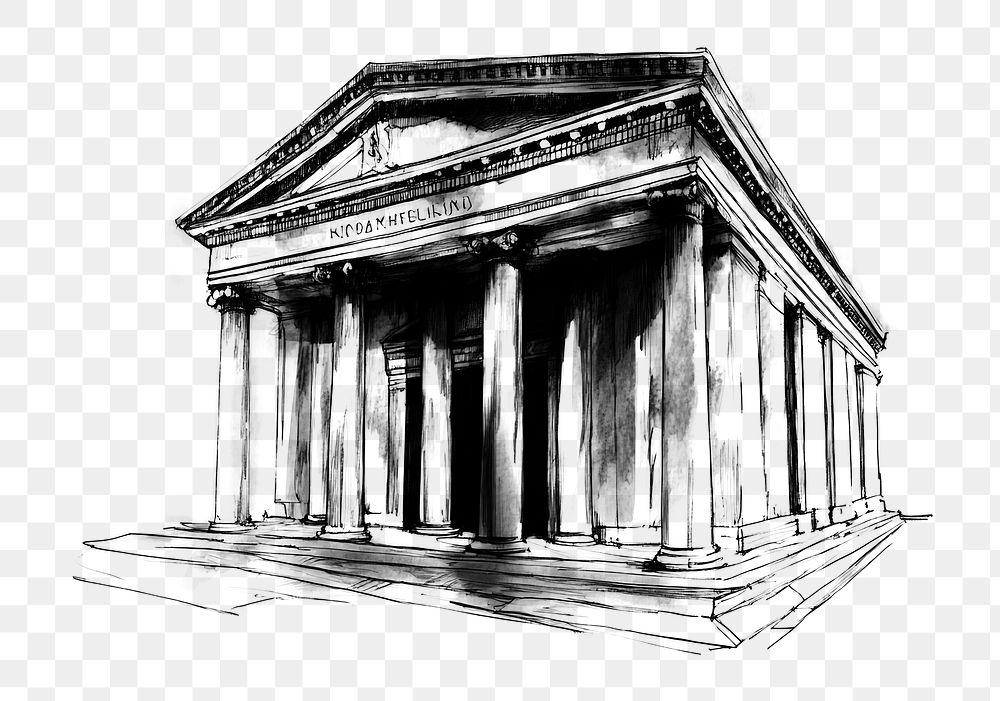 PNG Classical Architecture drawing sketch | Free PNG - rawpixel