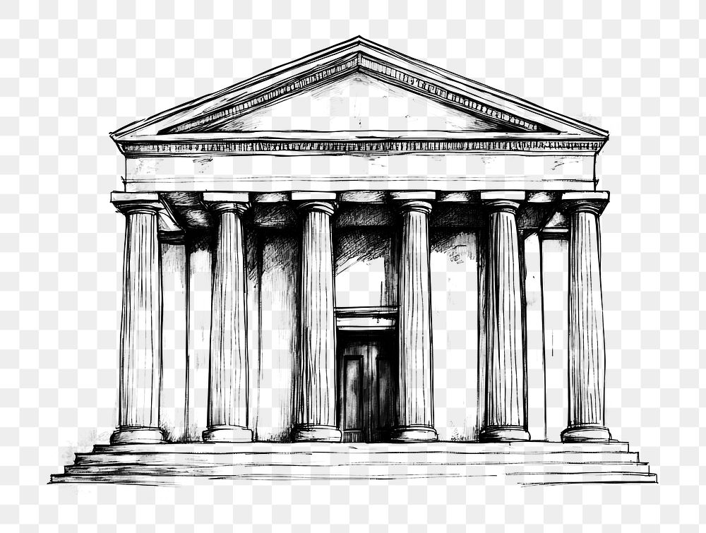 PNG Classical Architecture drawing sketch | Free PNG - rawpixel