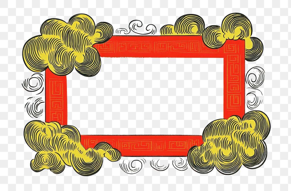 PNG Chinese thin rectangle frame | Free PNG - rawpixel