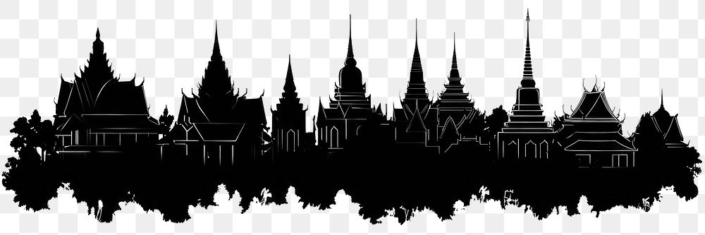 PNG City silhouette old town | Free PNG - rawpixel