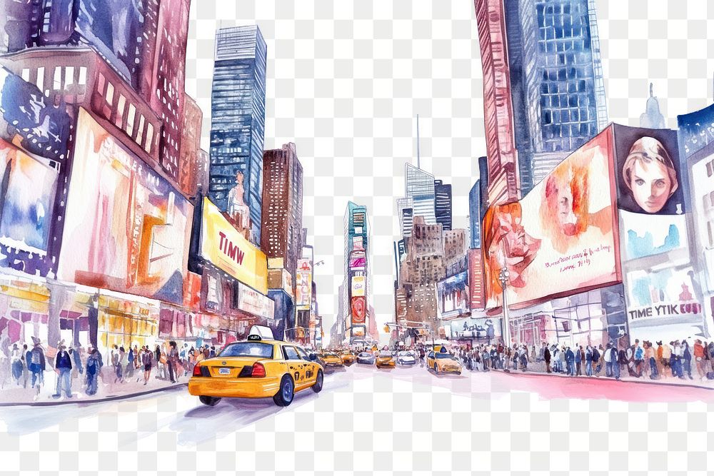 PNG Time square New york | Free PNG - rawpixel