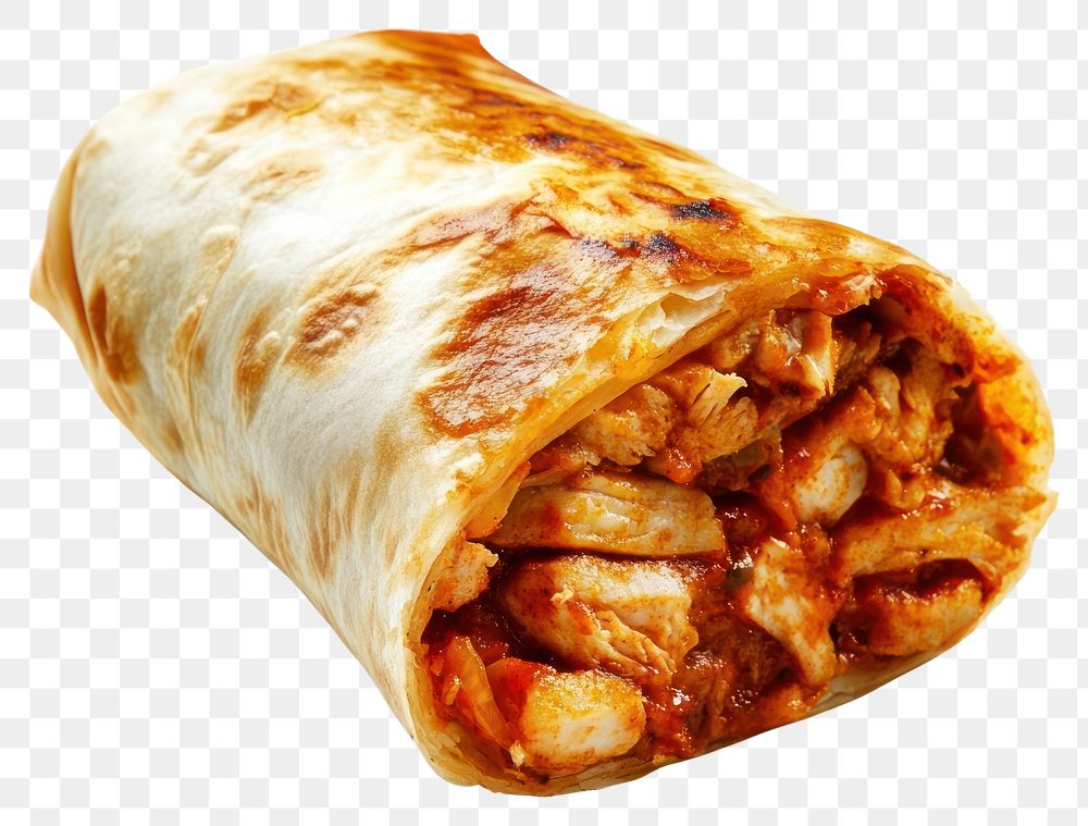 PNG Fried spicy chicken wrap | Free PNG - rawpixel