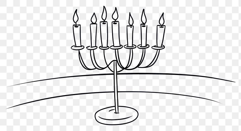 PNG Menorah candle menorah simple | Free PNG - rawpixel