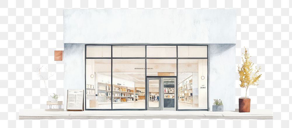 PNG Modern department store illustration | Free PNG - rawpixel