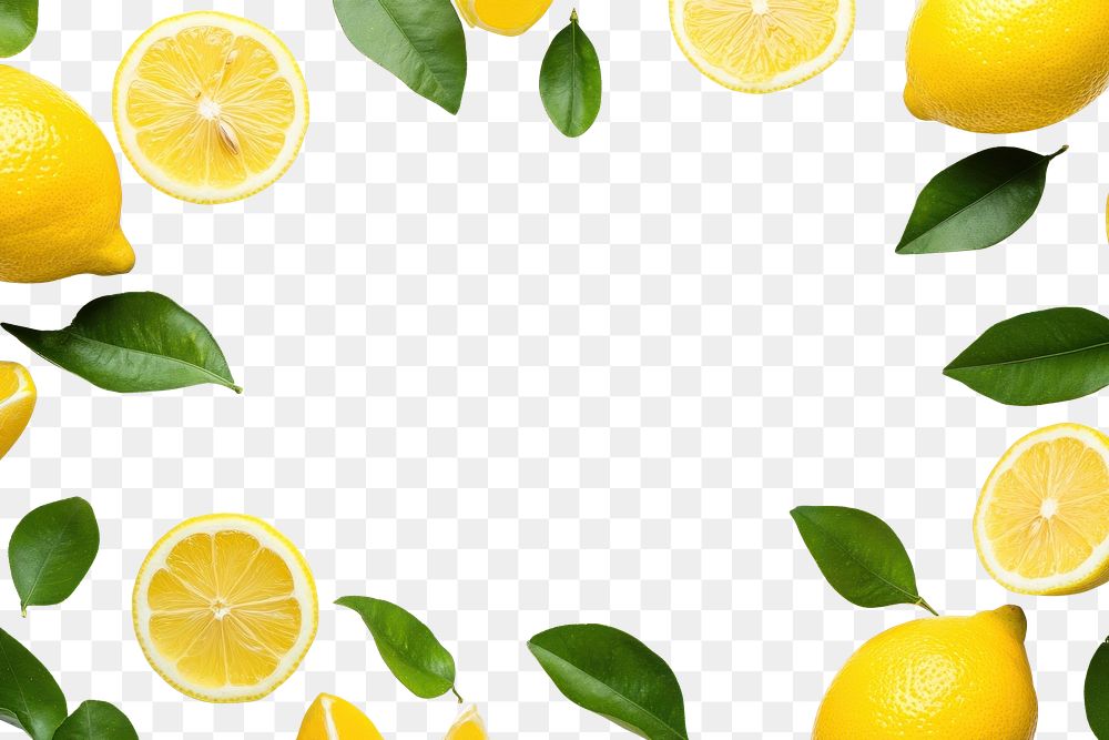 PNG Lemon border background produce | Free PNG - rawpixel