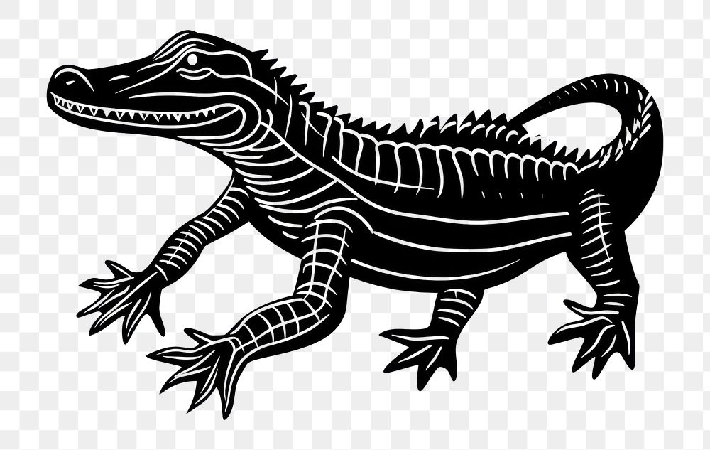 PNG Simple alligator outline icon | Free PNG - rawpixel