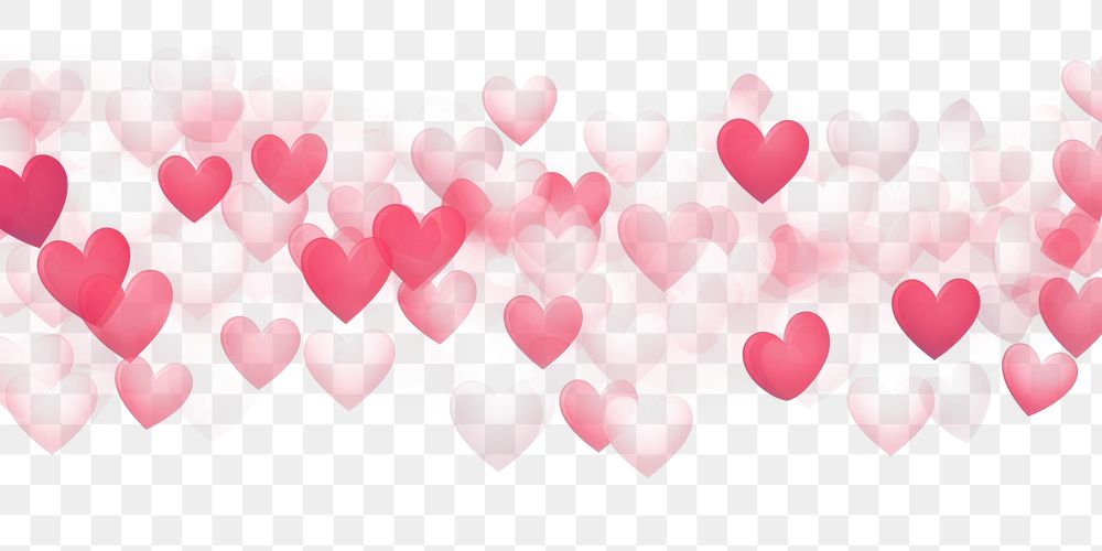 PNG Falling pink hearts border | Free PNG - rawpixel