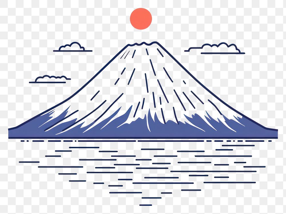 PNG Mount Fuji Japan illustration | Free PNG - rawpixel