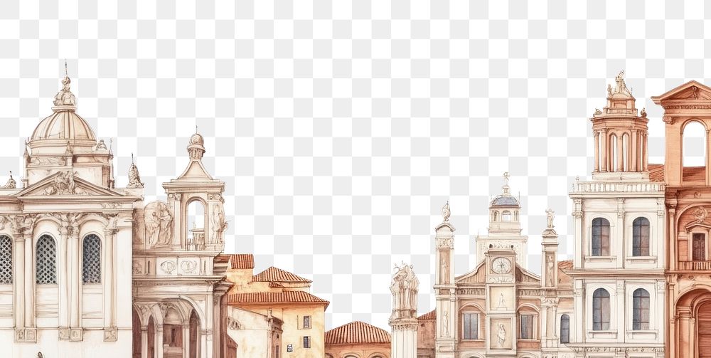 PNG Renaissance architecture drawing buildings | Free PNG - rawpixel