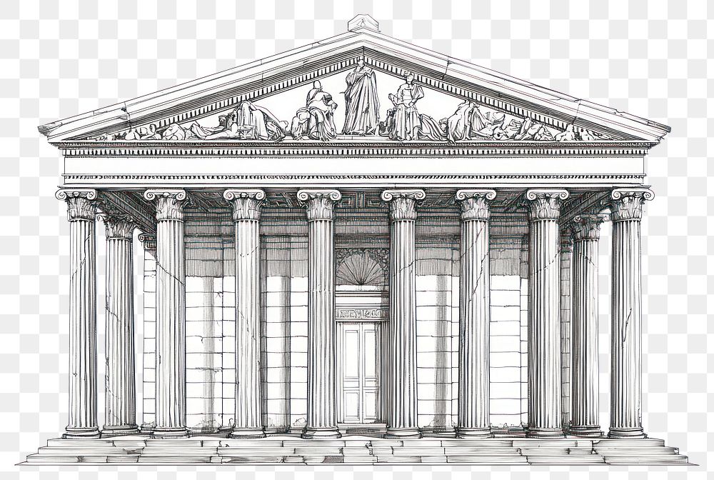 PNG Greek architecture architectural building | Free PNG - rawpixel